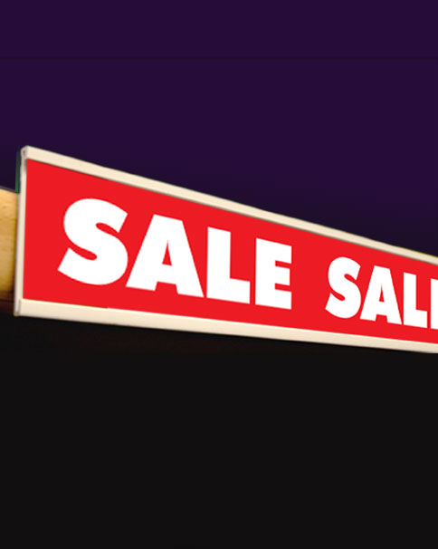 SALE - 38mm x 1000mm Retail Shelf Edge Strips