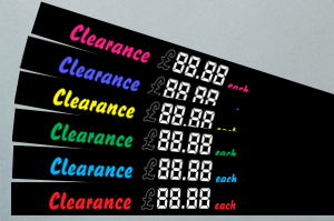 " Clearance " 1000mm Magic 8 Shelf Edge Strips